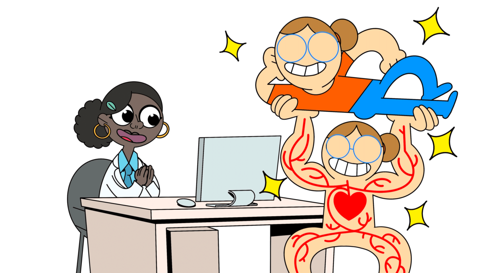 VascAgeNet: Animated Vascular Ageing - RIVA Illustrations